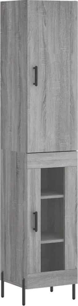 Skříň highboard šedá sonoma 34,5 x 34 x 180 cm kompozitní dřevo 3199055