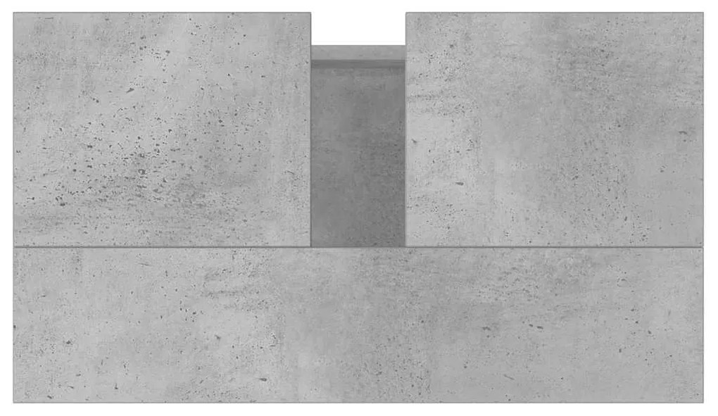 Koupelnová Skříňka Betonově Šedá 58X33X60 Cm Kompozitní Dřevo