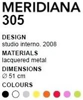 Designové hodiny D&D 305 Meridiana 51cm
