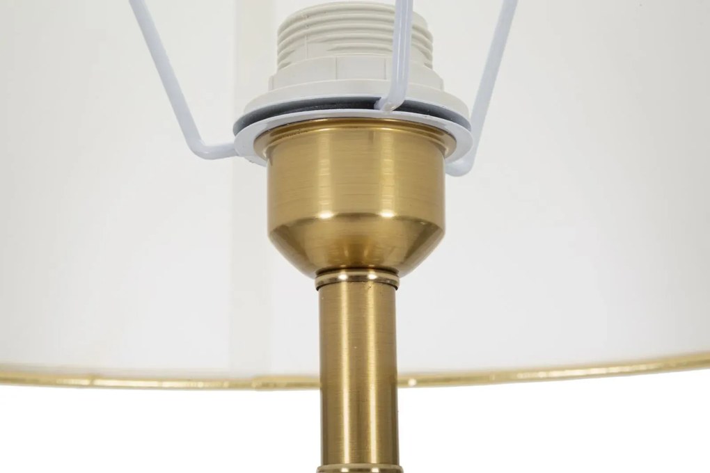 Stojací lampa Whity 160 cm bílá/zlatá