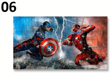 Obraz s motivem Marvel Superhrdinové, více motivů Motiv: 06, Rozměry (cm): 60x80 cm