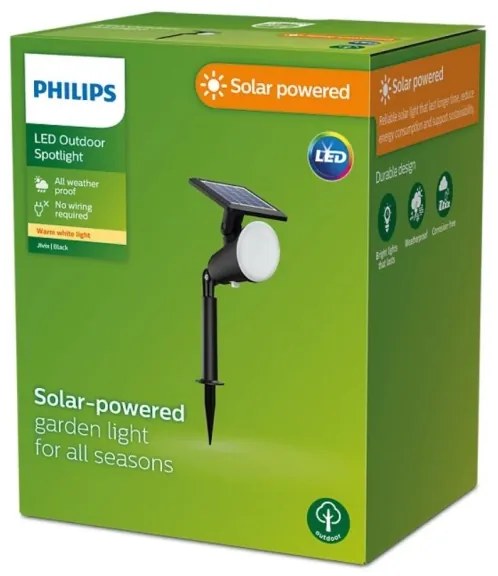 Philips - LED Solární bodové svítidlo JIVIX LED/1,4W/3,7V 1800 mAh IP44