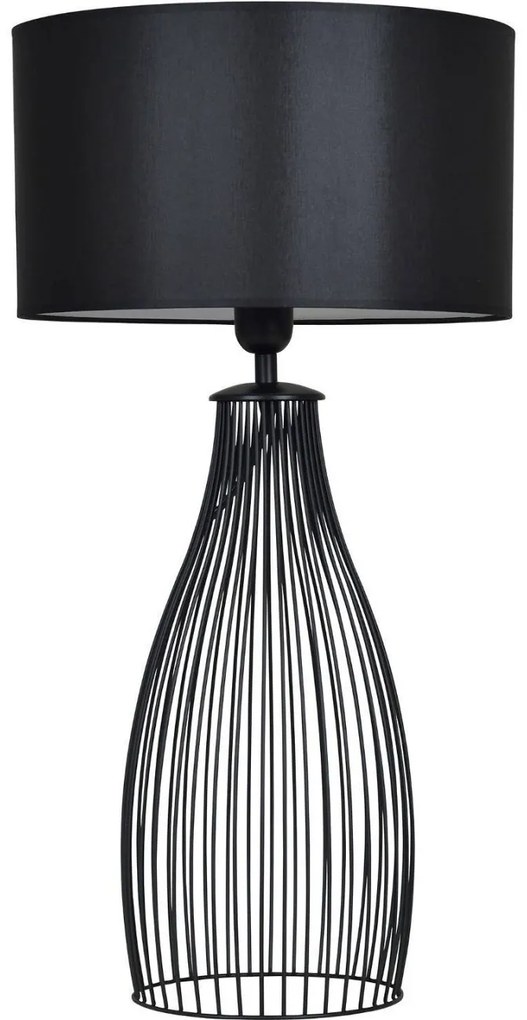 Stolní lampa MILANO, 1x textilní stínítko (výběr ze 6 barev), (výběr ze 2 tvarů), (výběr ze 3 barev konstrukce)