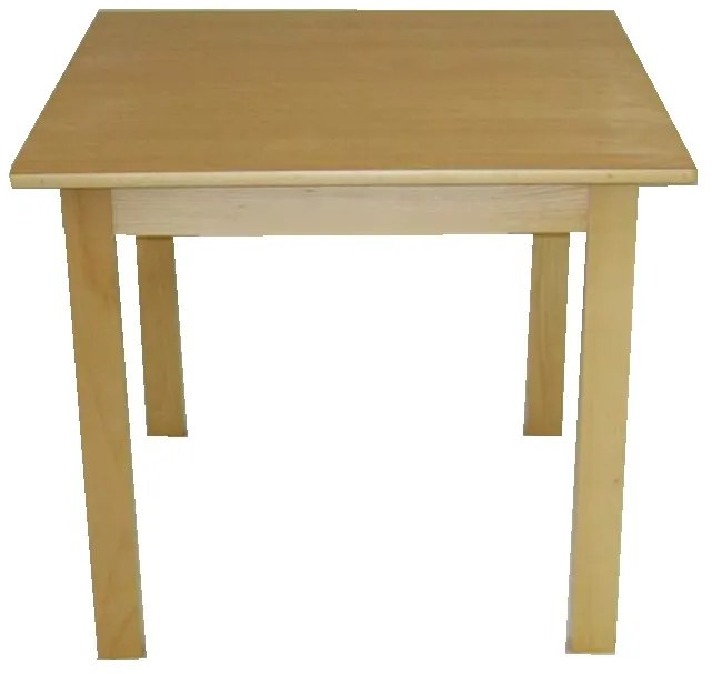 Dětský stůl čtverec 60 x 60 cm – deska laminace buk – výška 64 cm