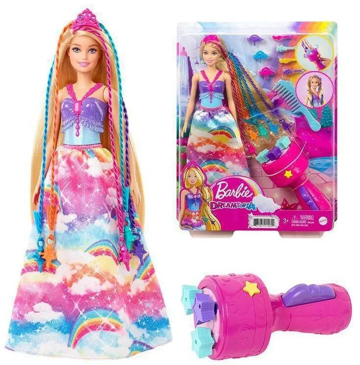 Mattel Barbie Barbie princezna s barevnými vlasy herní set