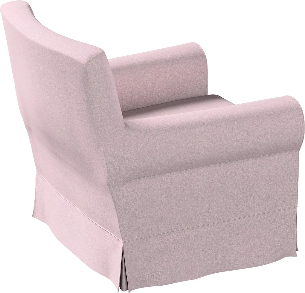 Potah na křeslo IKEA Ektorp Jennylund barva růžová látka pletený vzor