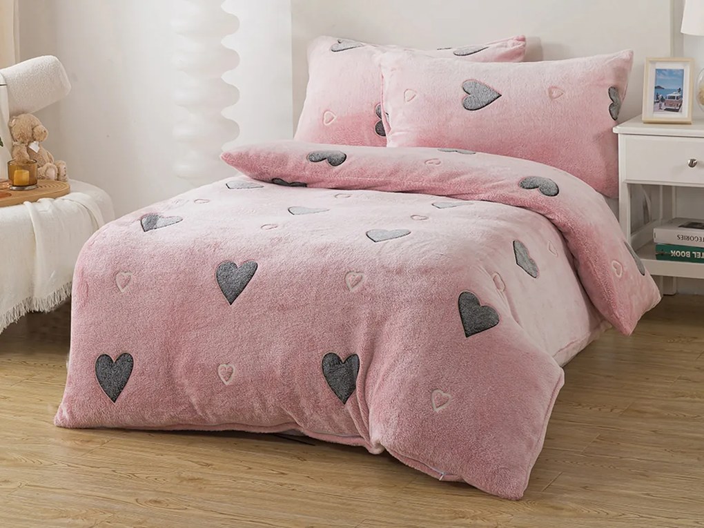 XPOSE® Mikroplyšové povlečení LOVE Exclusive (svítící efekt)