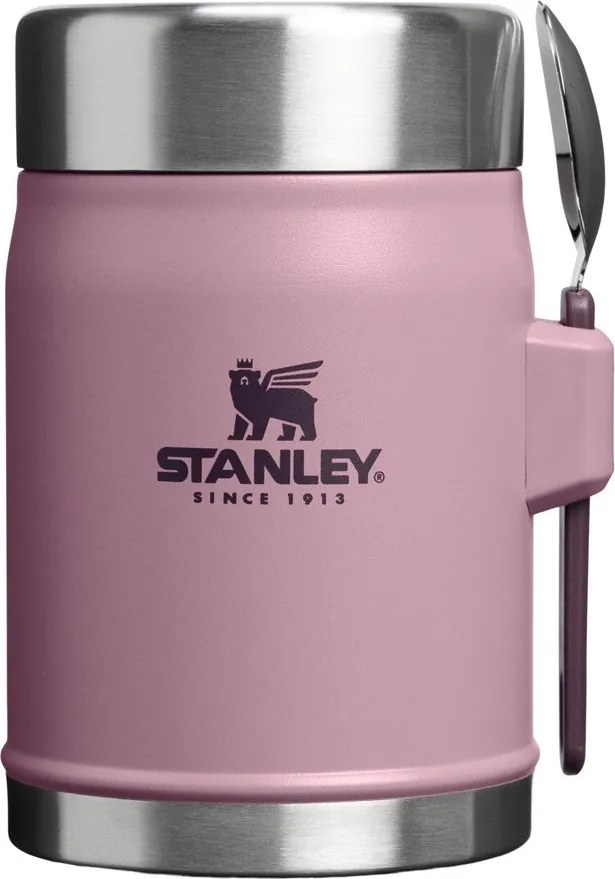 Fialová termoska na jídlo z nerezové oceli 400 ml Legendary Food Jar + Spork Purple Smoke – Stanley