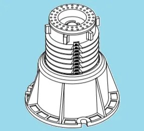 Ronal (Sanswiss) Ronal, nastavitelné nožičky k vaničce, set 8 ks, FWU.8