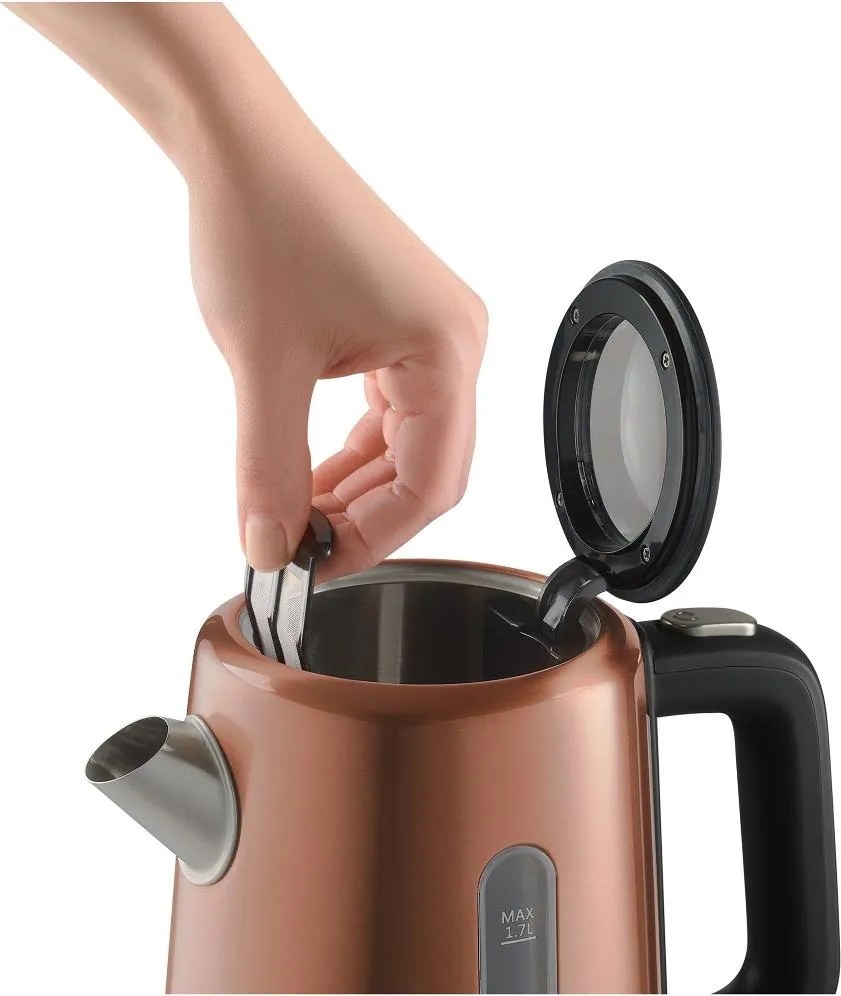 Sencor SWK 1752CO – rychlovarná konvice 1,7 l, 2200 W, měděná nerez