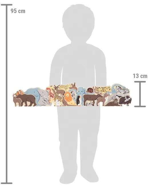 small foot Zvířecí puzzle písmena