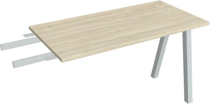 Hobis Kancelářský stůl k řetězení Hobis UEA 1200RU, deskaakát, černá černá