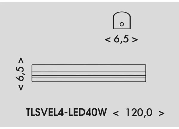 Ecolite TLSVEL4-LED40W - LED Zářivkové svítidlo VELO LED/24/32/40W/230V bílá