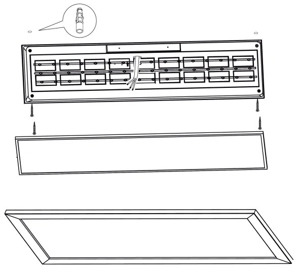 Eglo 99476 - LED Stropní svítidlo PIGLIONASSO LED/32W/230V 345x1245 mm