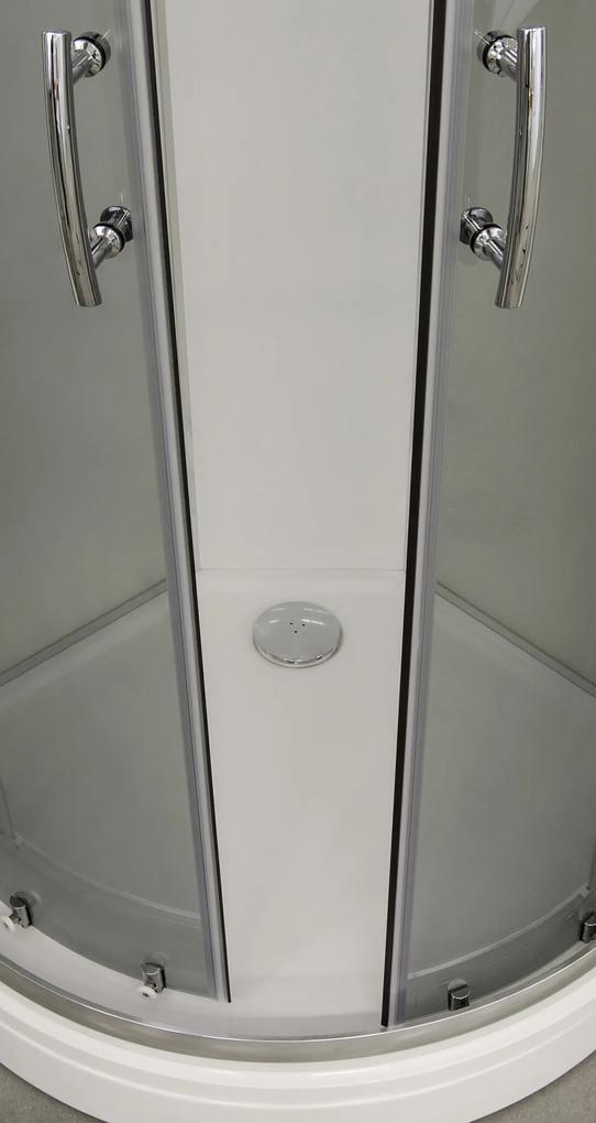 ARTTEC BRILIANT 90 x 90 cm - Sprchový box model 1 Strop šedé sklo