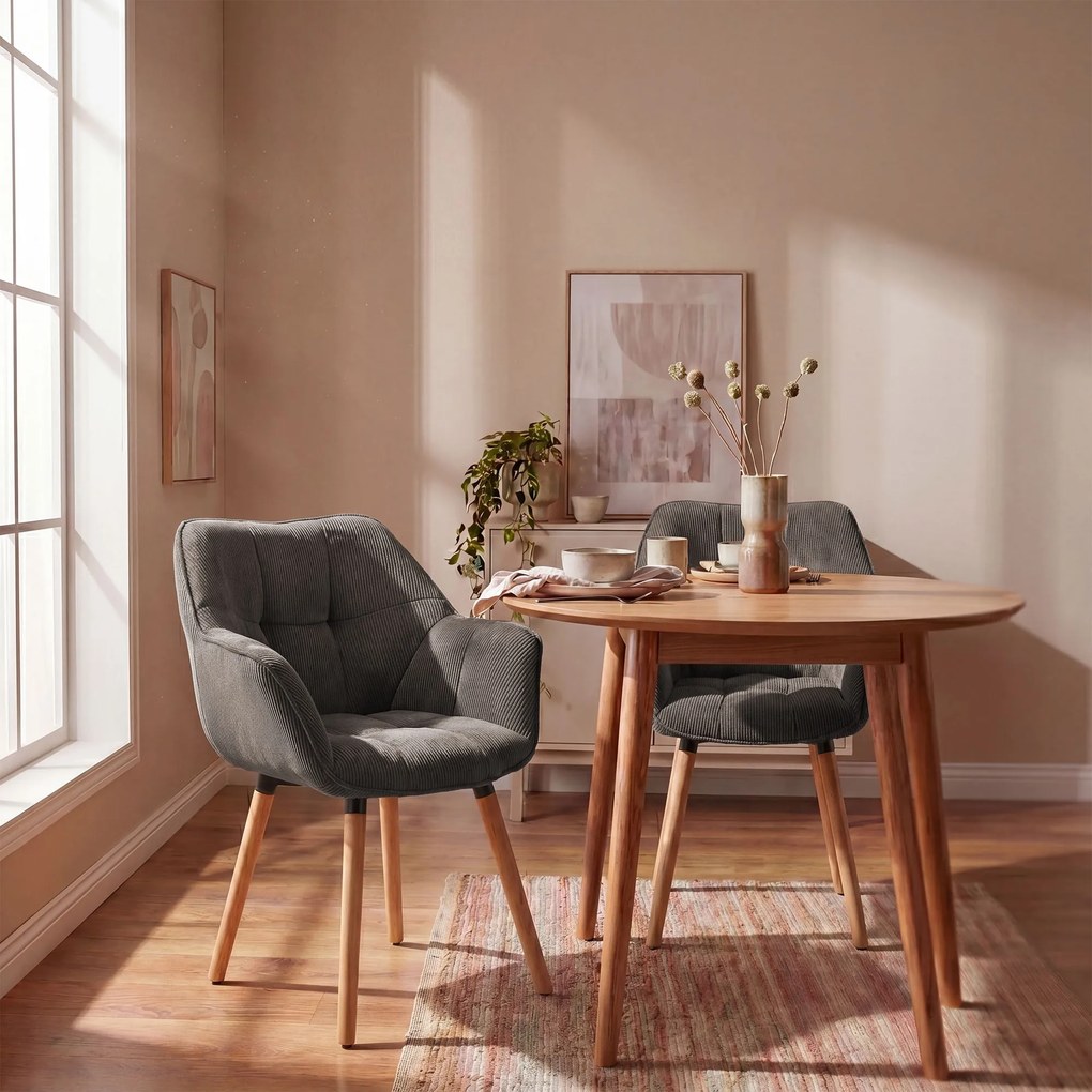 Jídelní židle Milford manšestr – taupe