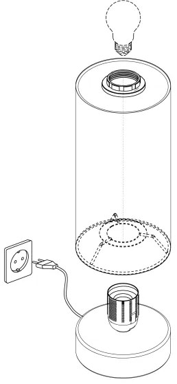 Eglo 95118 - Stmívatelná stolní lampa PASTERI 1xE27/40W/230V