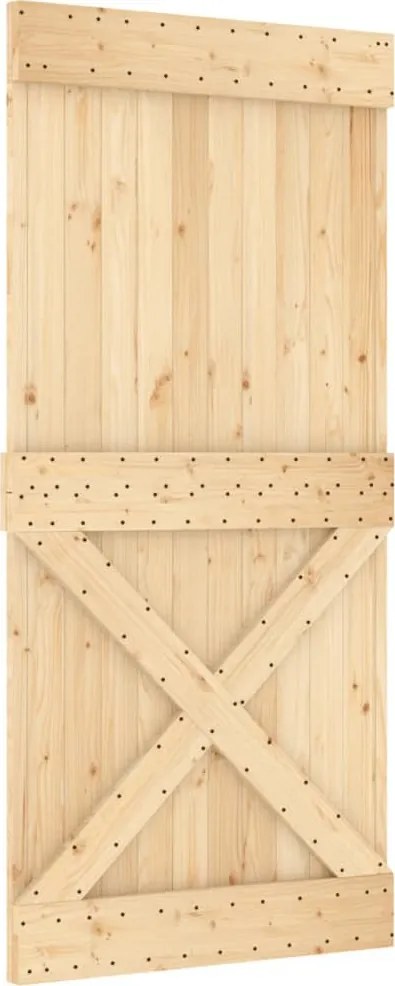 vidaXL Dveře NARVIK 95 x 210 cm masivní borové dřevo [154446] Barva: Přírodní