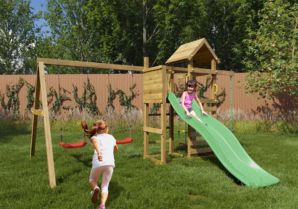 Marimex | Dětské hřiště Marimex Play Basic 011 + zelená skluzavka | 11640592