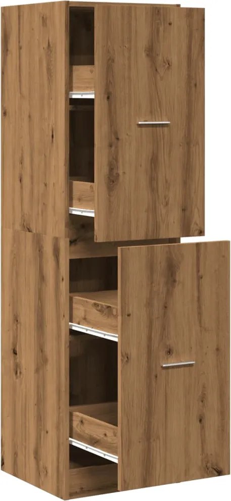Skříňka na léky dub artisan 40 x 41 x 144,5 cm kompozitní dřevo 3309644