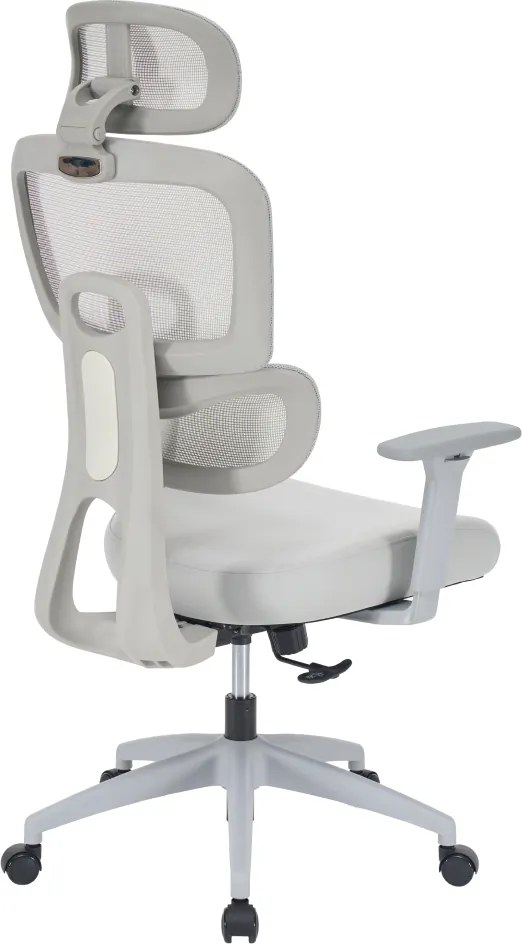 Ergonomická kancelářská židle NEONIT - šedá síťovina / nosnost 150 kg