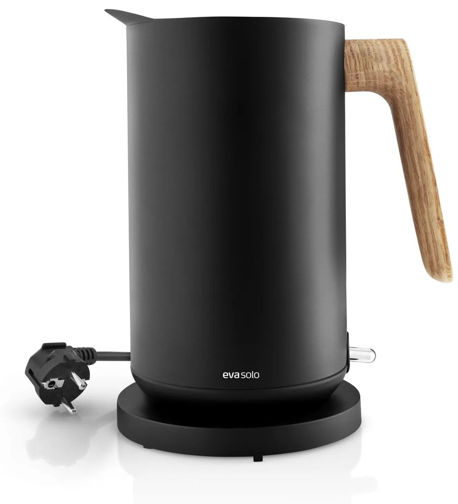 Eva Solo Rychlovarná nerezová konvice Nordic Kitchen Black 1,5 l, černá barva, kov