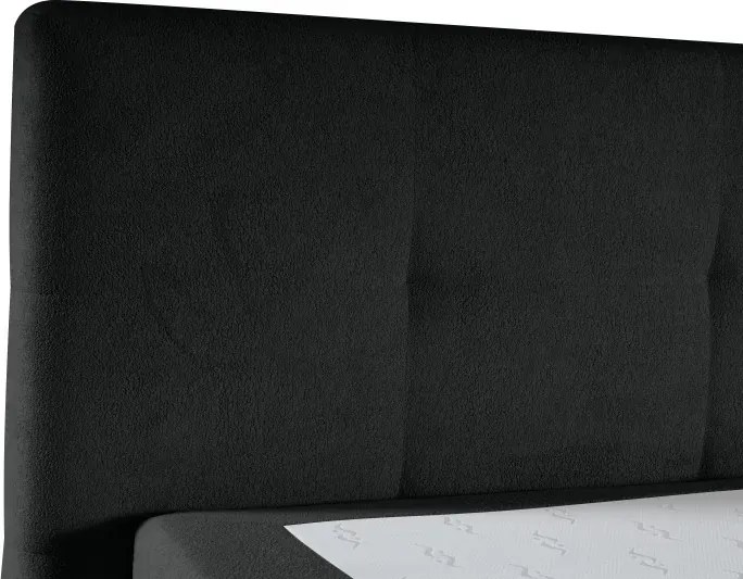 Kontinentální boxspring postel ANNA 200x220, antracitová (gerra 120)