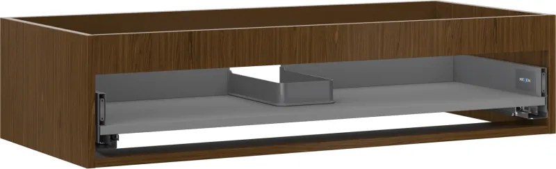 Mexen Box-A, závěsná skříňka 100 cm, 1 zásuvka, ořech, 91AX0-1000-235-1-86