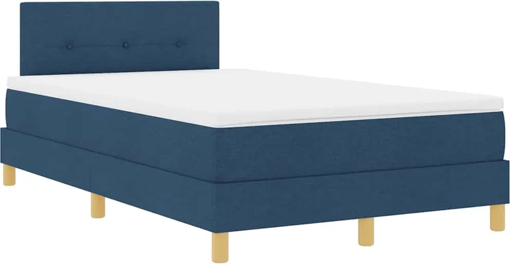 Postel s boxspringem s polštářem Modrá 120 x 190 cm textil 3338908