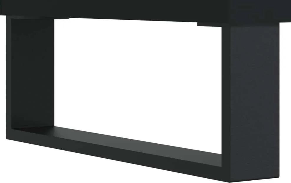 vidaXL Koupelnová skříňka 30 x 30 x 190 cm kompozitní dřevo [831541] Barva: Černá