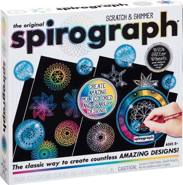 Kreativní sada spirograpf scratch&shimmer