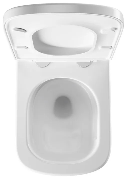 BPS-koupelny Závěsná WC mísa se SoftClose sedátkem HYD-5362, bílá