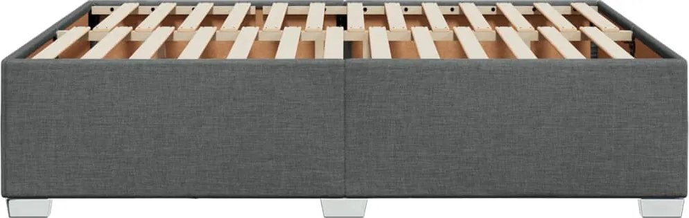 Rám postele bez matrace tmavě šedý 160 x 200 cm textil 3284486