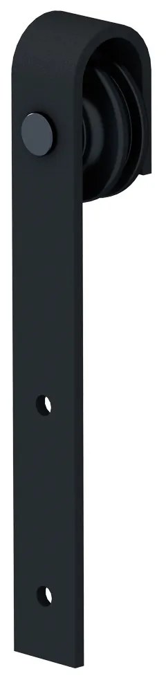 4iQ Posuvný nástěnný systém REA 850-1050mm, černý mat pro dveře série LOFT