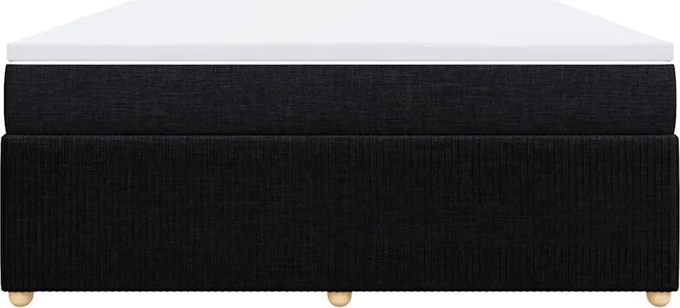 Box spring postel s matrací černá 180x200 cm textil 3285590