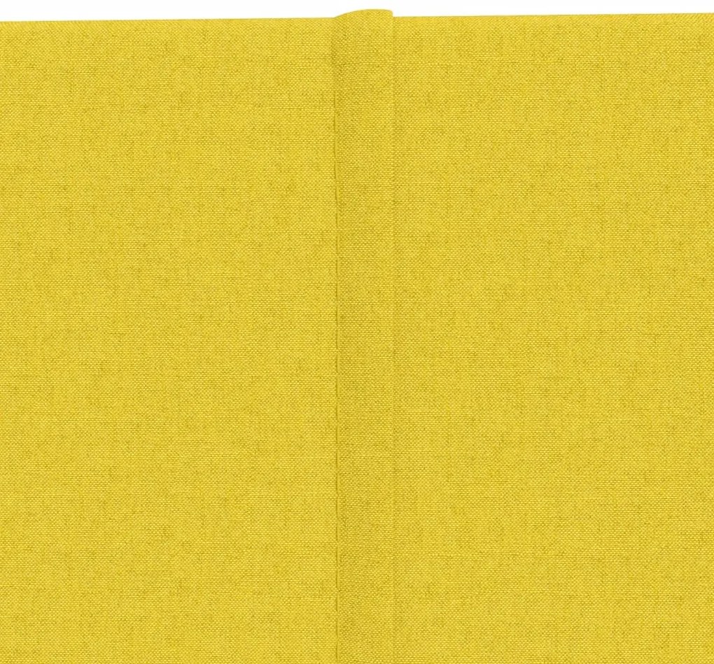 Nástěnné panely 12 ks světle žluté 90x15 cm textil 1,62 m² - Default Title