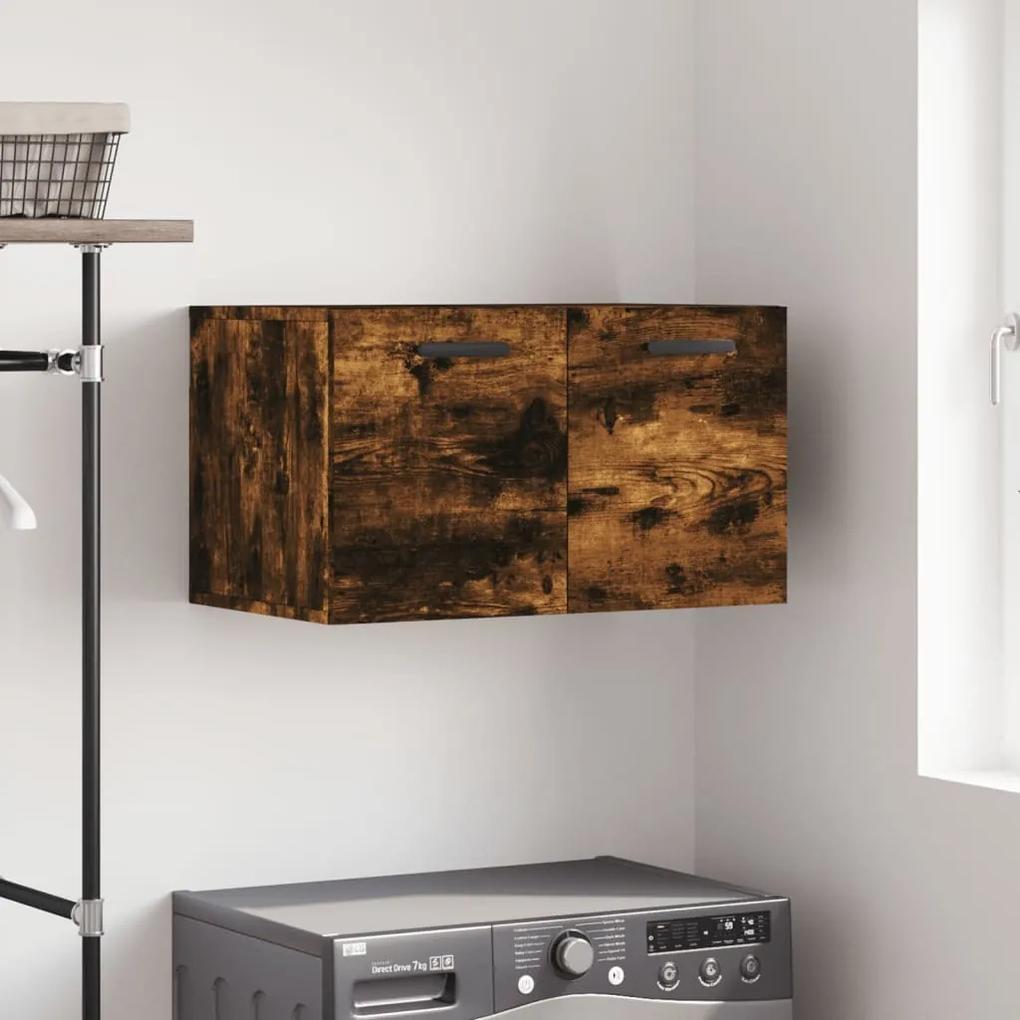 vidaXL Nástěnná skříňka 60 x 36,5 x 35 cm kompozitní dřevo [830035] Barva: Černá