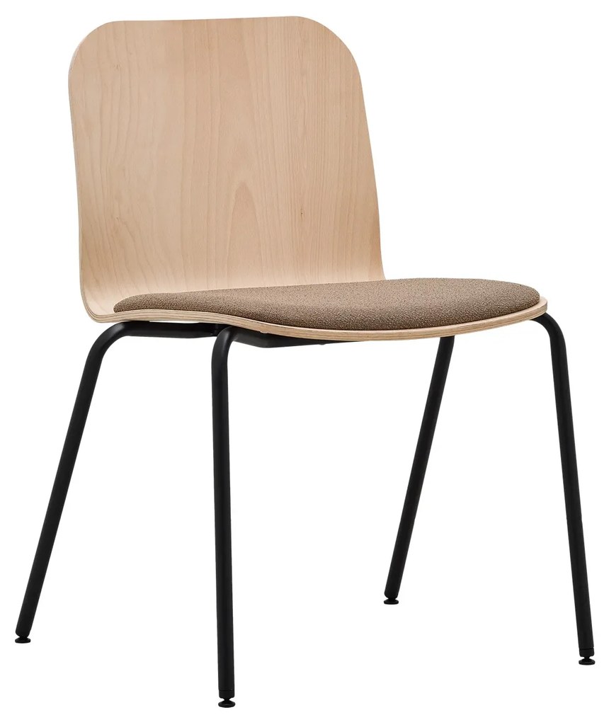 RIM - Židle LAMBDA WOOD LA 4012.090 s čalouněným sedákem