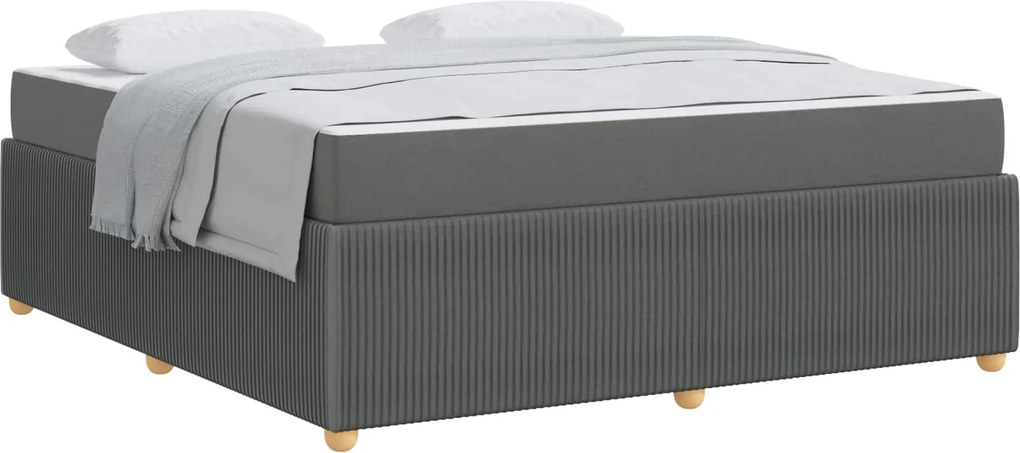 Rám postele Tmavě šedá 180 x 200 cm textil 3398419