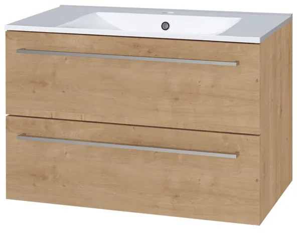 Mereo Mereo, Bino, koupelnová skříňka s keramickým umyvadlem 81 cm, CN621