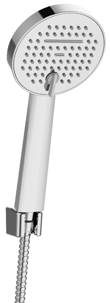 Invena Gabro, 1-bodová ruční sprchová souprava, 2-funkce, chromová, INV-AU-3P-M01-V