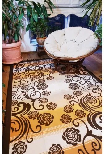 Tkaný koberec  Kelim K832 160x250cm, hnědý