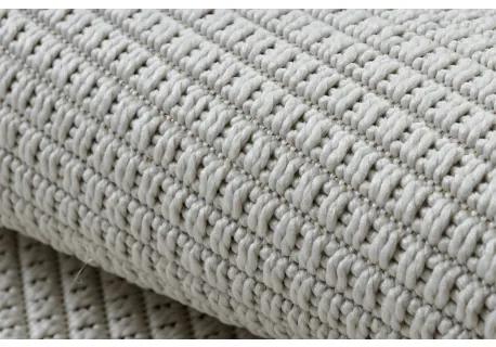 Dywany Luszczow Kusový koberec TIMO 5979 SISAL venkovní rám bílý Rozměr koberce: 80 x 250 cm