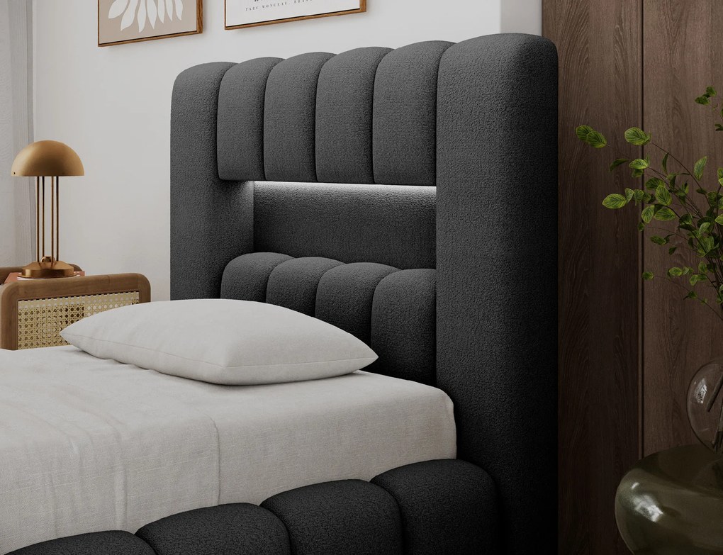 Postel Lamica 90x200 + Dřevěný rám/Standardní zdvih/kontejner