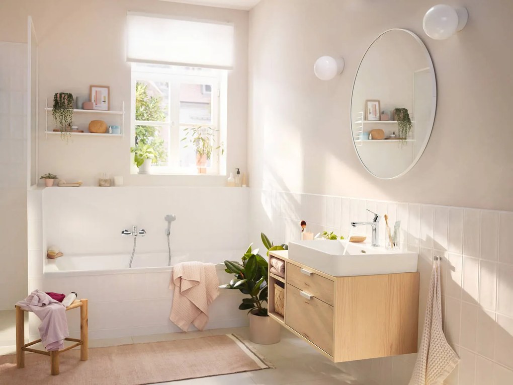 Hansgrohe Rebris S, nástěnná vanová baterie, chromová, 72440000