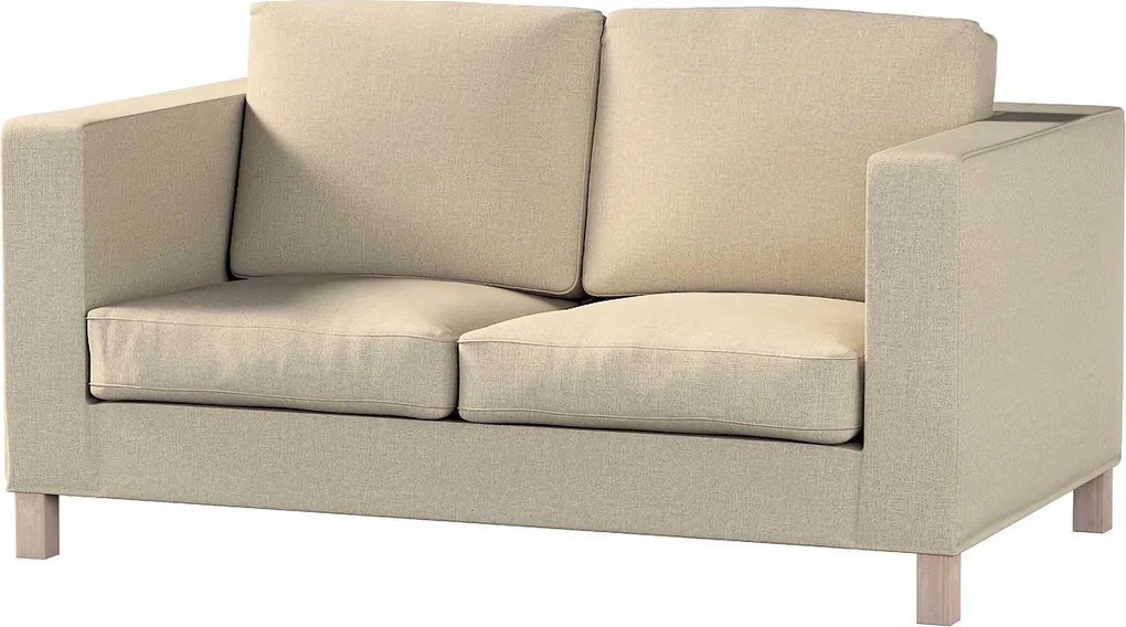 Potah na pohovku IKEA Karlanda 2-místná, krátký barva béžová látka pletený vzor