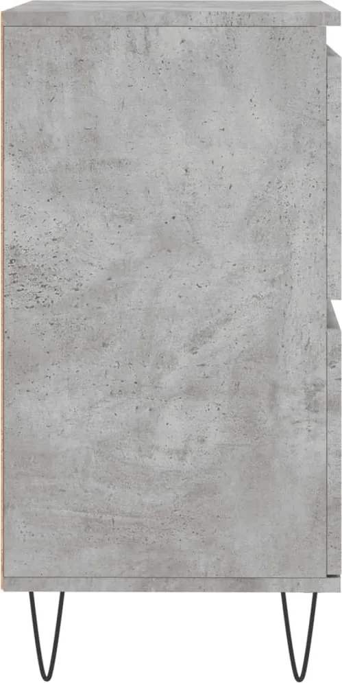 Příborníky 2 ks betonově šedé kompozitní dřevo 3190177