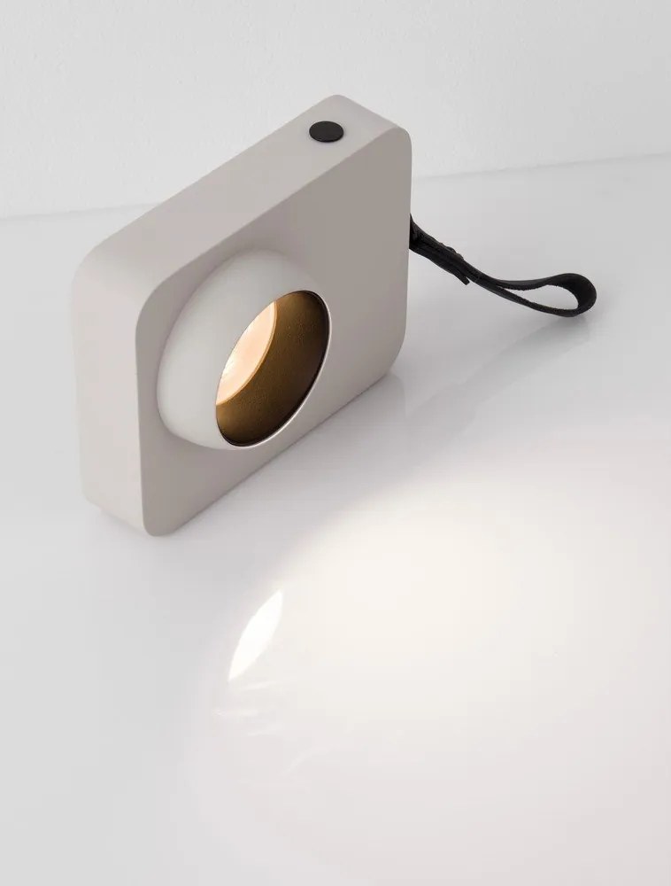 Béžová kovová LED stmívatelná stolní lampa (výška 11 cm) Kedros – Nova Luce