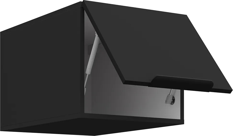 ARIA cc | horní skříňka 40 NAGU-36 1F výklopná | 40 cm | HLUBOKÁ | ANTI FINGERPRINT povrch | černá