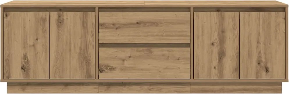 TV skříňka s LED osvětlením dub artisan 160,5x41x50 cm 3328434